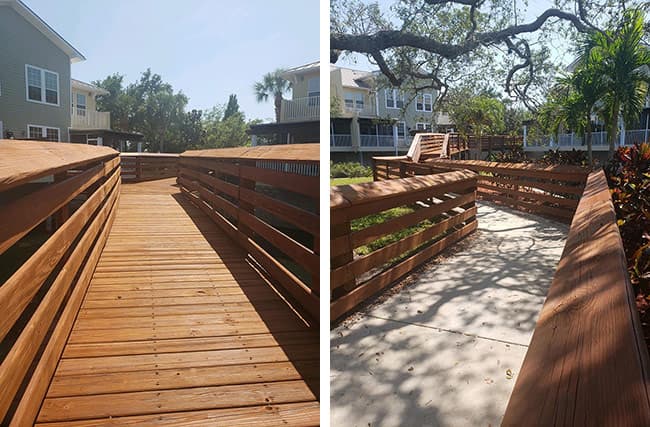Deck & Pedestrian Bridge Staining By Integrity Finishes of Tampa Bay In ...